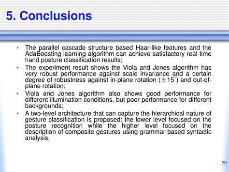Ppt Real Time Vision Based Gesture Recognition Using Haar Like