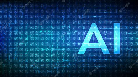 Premium Vector Ai Artificial Intelligence Letters Ai Made With Binary Code Machine Learning