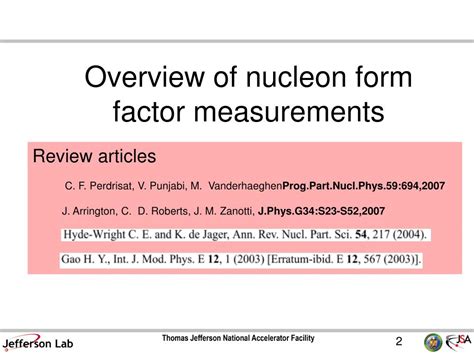Ppt Nucleon Form Factors Powerpoint Presentation Free Download Id