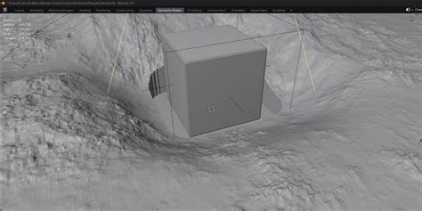 Realistic Terrain With Geometry Nodes But It Reacts To Placed Objects