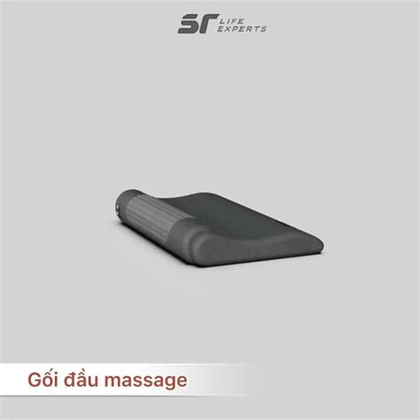Combo Gối Đầu Và Kê Lưng Tích Hợp Massage Chườm Nóng Cao Su Non Thư