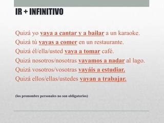 Presente Del Subjuntivo Del Verbo Irregular Ir PPT Descarga Gratuita