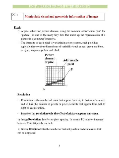 unit 1 basics of computer graphics final pdf liquid crystal