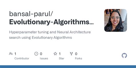 Github Bansal Parulevolutionary Algorithms In Deep Learning