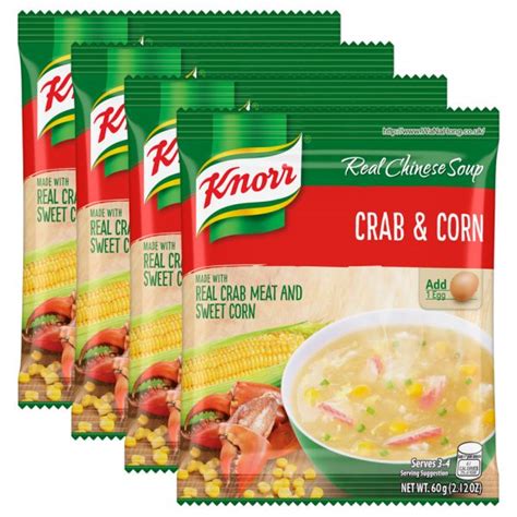 Knorr Crab And Corn Soup Mix 60g Pack Of 4 Wanahong