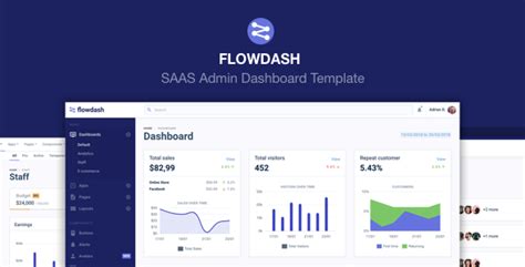 flowdash saas admin dashboard template thememag
