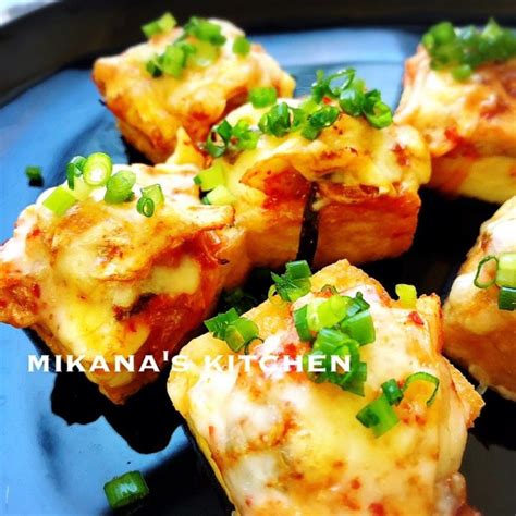 厚揚げのキムチチーズ焼き♪♪ By Mikanaꔛ‬ レシピ 料理 レシピ レシピ キムチ チーズ