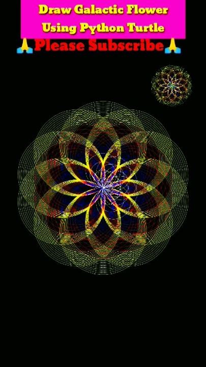 Draw Galactic Flower Using Python Turtlehow To Draw Flower In Python