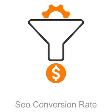Tasa de conversión de SEO Vector Premium