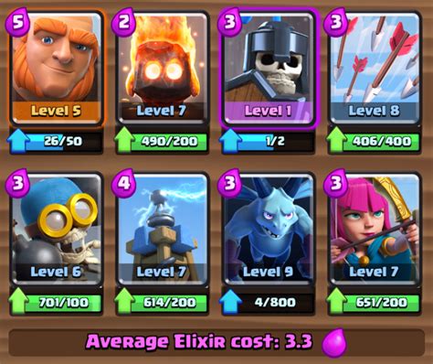 Best Arena 7 Deck Royal Giant Valkyrie Barbs Clash For Dummies