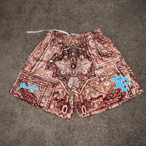 Inaka Power Shorts Inaka Mesh Shorts Orange And Blue Bandana Print