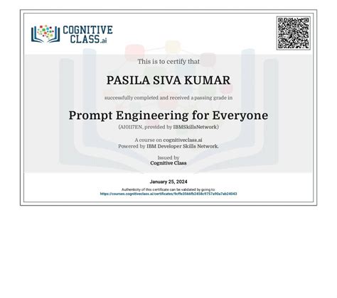 Pasila Sivakumar On Linkedin Rednam Prakash Pragati Engineering College Ibm Cognitive Class