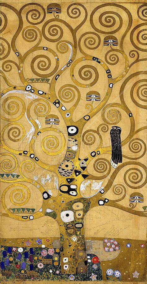 Klimt Gustav The Tree Of Life Affordable Wall Mural Klimt Art