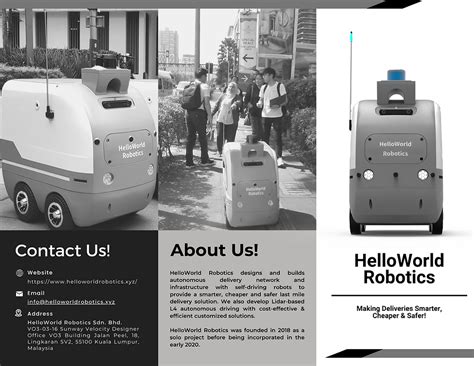 Brochure And Banner Helloworld Robotics