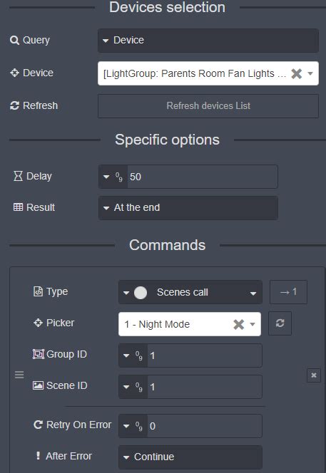 Error Trying To Apply A Light Scene Issue Deconz Community