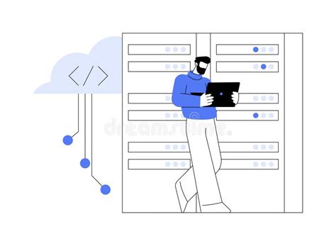 Cloud Infrastructure Engineer Abstract Concept Vector Illustration