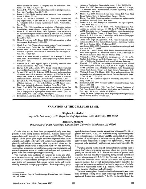 Pdf Variation At The Cellular Level