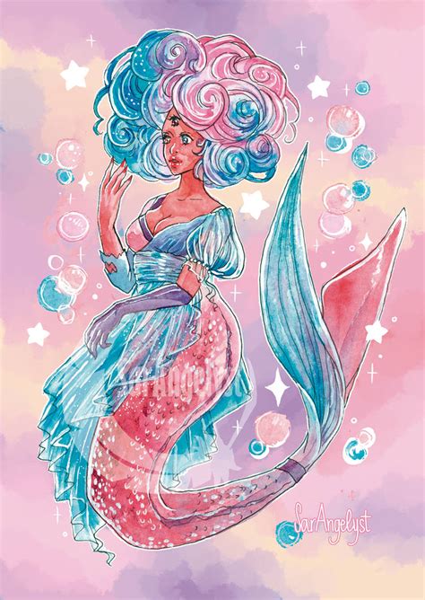 Mermay 2019 Day 20 Garnet Print Ver By Sarangelyst On Deviantart