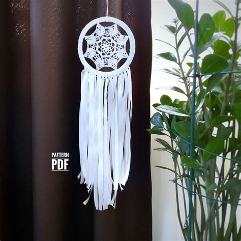 Crochet Pattern Dreamcatcher Crochet Mandala Pattern Wall Hanging