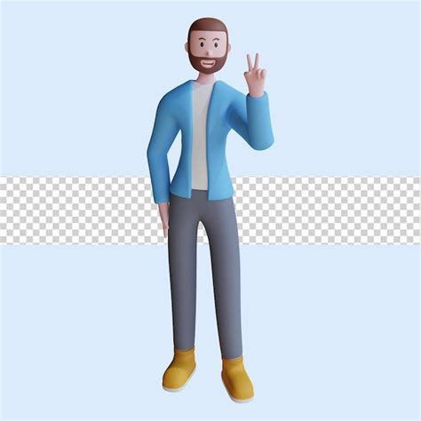 Premium Psd 3d Illustration Cartoon Character Businessman