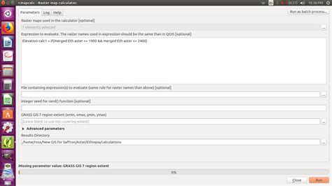 qgis insufficient memory available for raster calculator on dem with