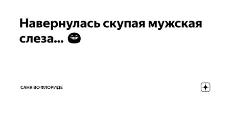 Навернулась скупая мужская слеза 😁 Саня во Флориде Дзен