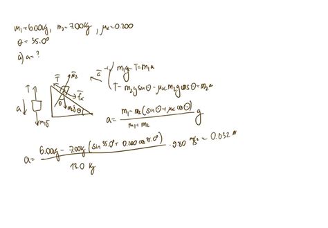 Solved Two Masses Are Connected By A Light String That Passes Over A
