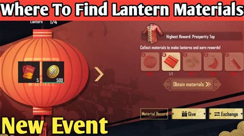 Where To Find Lantern Materials In Pubg Mobile Youtube