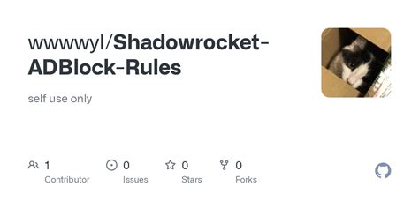 Github Wwwwyl Shadowrocket Adblock Rules Self Use Only