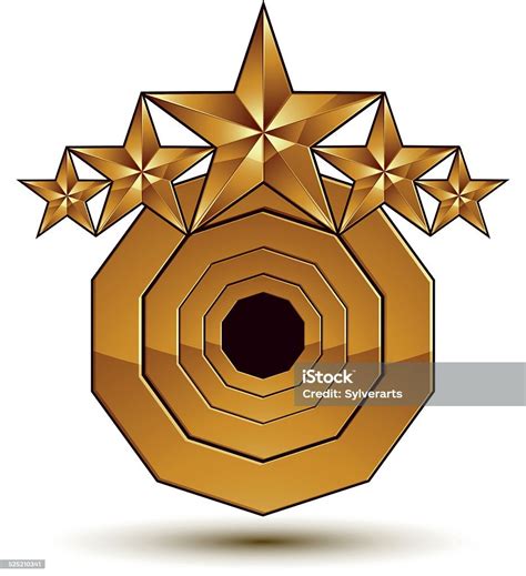 알무데나 골든 기하학적 기호가 있는 흰색 사본을 공간 양식화된 3차원 형태에 대한 스톡 벡터 아트 및 기타 이미지 3차원 형태 검은색 경외감 Istock