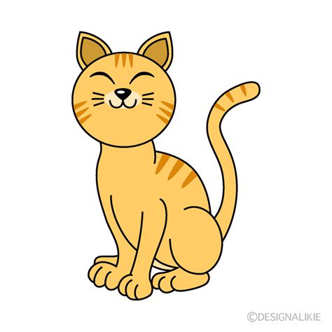 茶トラ猫イラストのフリー素材｜イラストイメージ