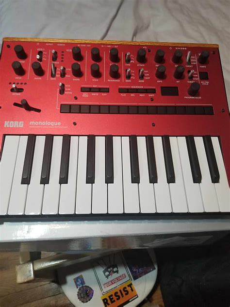 Korg Monoogue Synth Monologue Analogue Synth Red Reverb