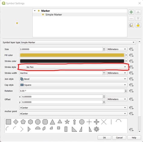 Hiding Edges In Qgis Vector Symbology Geographic Information Systems