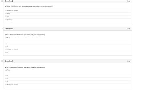 Solved D Question Pts Which Of The Following Data Types Chegg