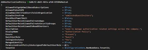 odd behavior with aadauthorizationpolicy in azure automation dsc