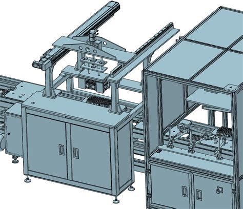新能源磷酸铁锂电池模组机器人装配流水线 Step 模型图纸下载 懒石网