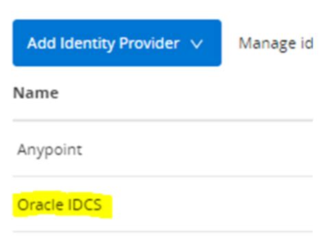 Anypoint Platform Single Sign On Sso Saml Configuration With Oracle