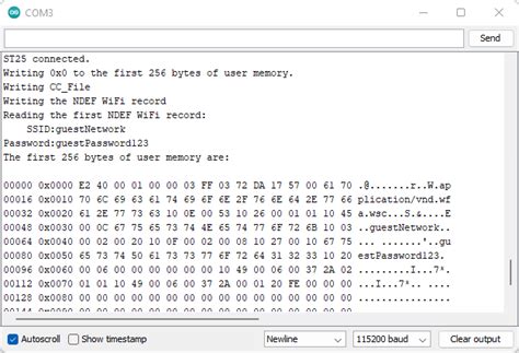 Example 9 NDEF WiFi Records SparkFun ST25DV64KC Arduino Library
