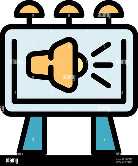 Marketing Billboard Icon Outline Marketing Billboard Vector Icon For
