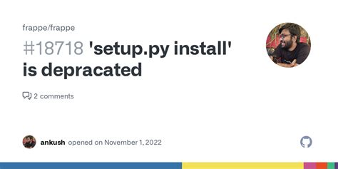 Setup Py Install Is Depracated Issue 18718 Frappe Frappe GitHub