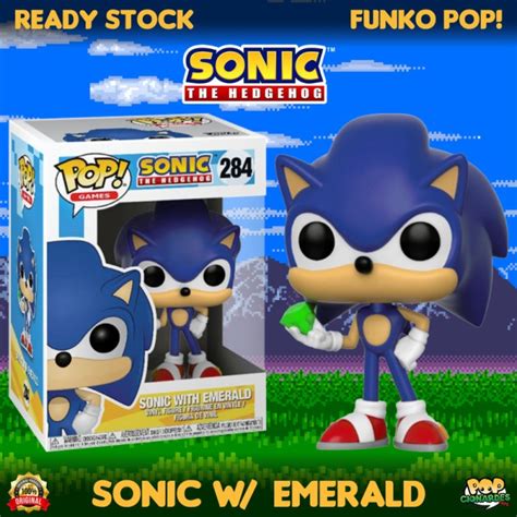 Jual Funko Pop Games Sonic The Hedgehog Sonic With Chaos Emerald
