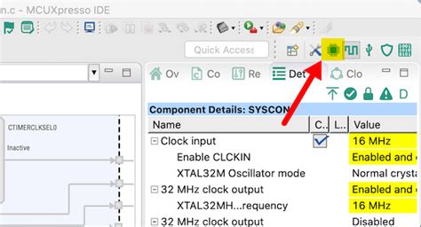 how to enable i2c on the okdo e1 board using the nxp mcuxpresso ide