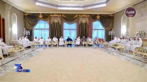 منصور بن زايد يحضر مأدبة الإفطار التي أقامها سلطان بن حمدان Youtube