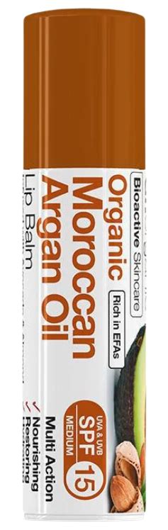 Dr Organic Moroccan Argan Oil ტუჩის ბალმი Veli Store