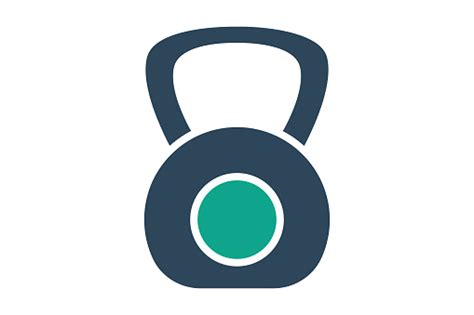 케틀벨 아이콘 단색 아이콘 스타일입니다 체육관 및 피트니스와 관련된 아이콘입니다 체육관 요소 벡터 일러스트 레이 션 개념에 대한 스톡 벡터 아트 및 기타 이미지 Istock