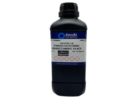 Fosfato De Potássio Dibásico Anidro Pa Acs 1kg Exodo cientifica