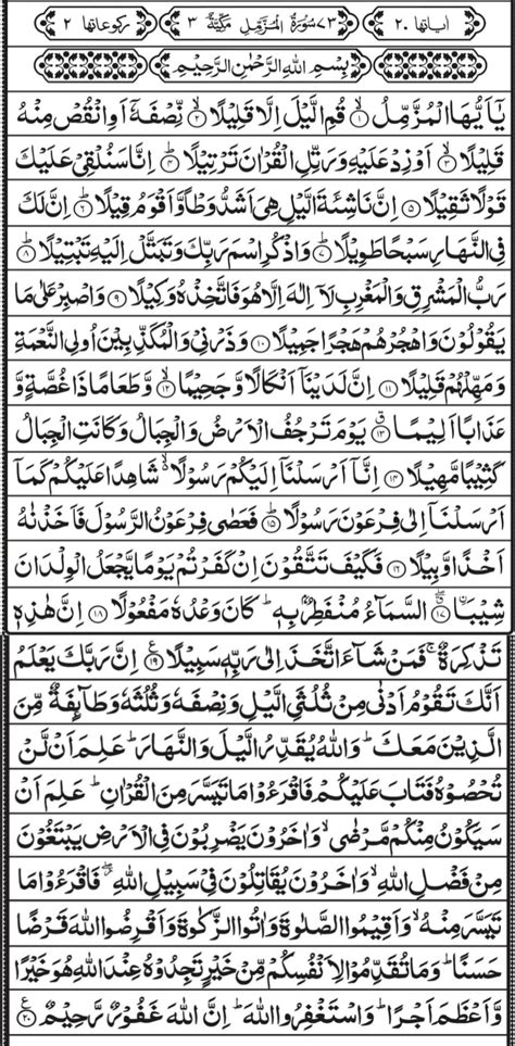 Surah Muzammil In English Islamic Waqia Quran Hadith Duwa