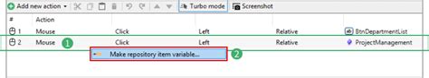 Define Test And Variables Ranorex Studio