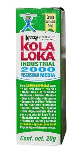 Pegamento Kola Loka Industrial 20gr Kl 2000 Viscosidad Media MercadoLibre