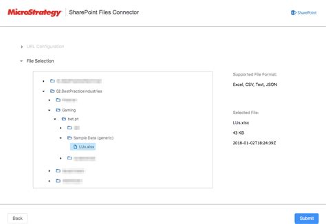 use the sharepoint files connector